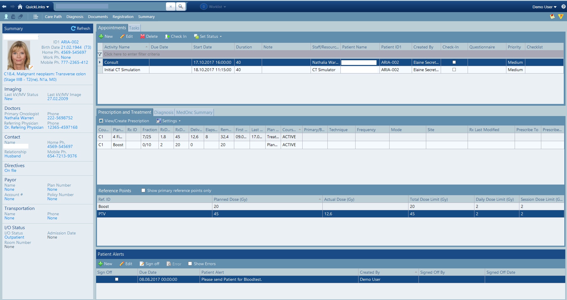 ARIA® OIS FOR RADIATION ONCOLOGY - PAPAPOSTOLOU