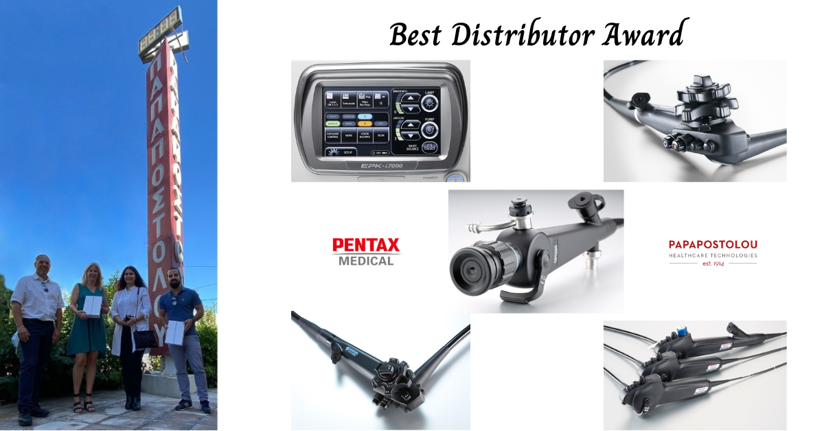 BEST DISTRIBUTOR 2019 by PENTAX MEDICAL - ΠΑΠΑΠΟΣΤΟΛΟΥ